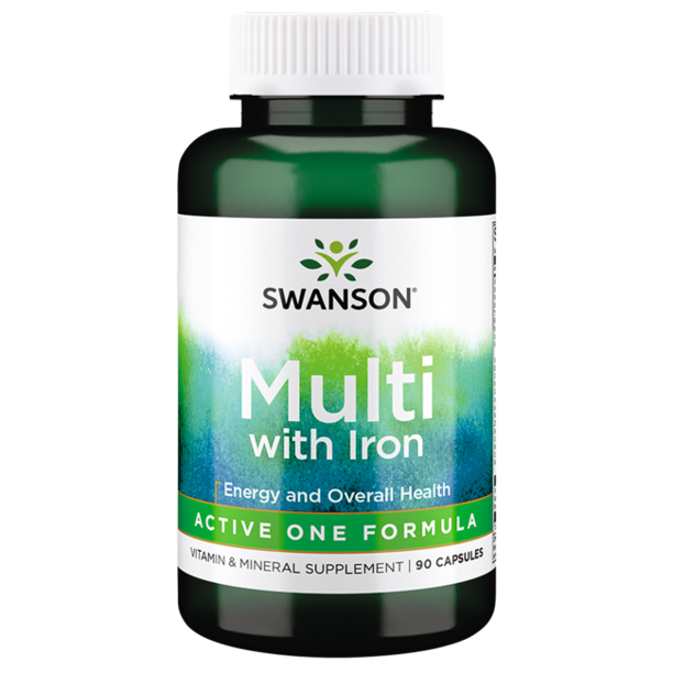 Swanson Active One Multivitamin with Iron 90 Capsules - Walmart.com