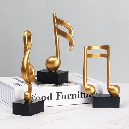 Music Statue Simple Sculpture Living Room Bedroom Musical Themed ...