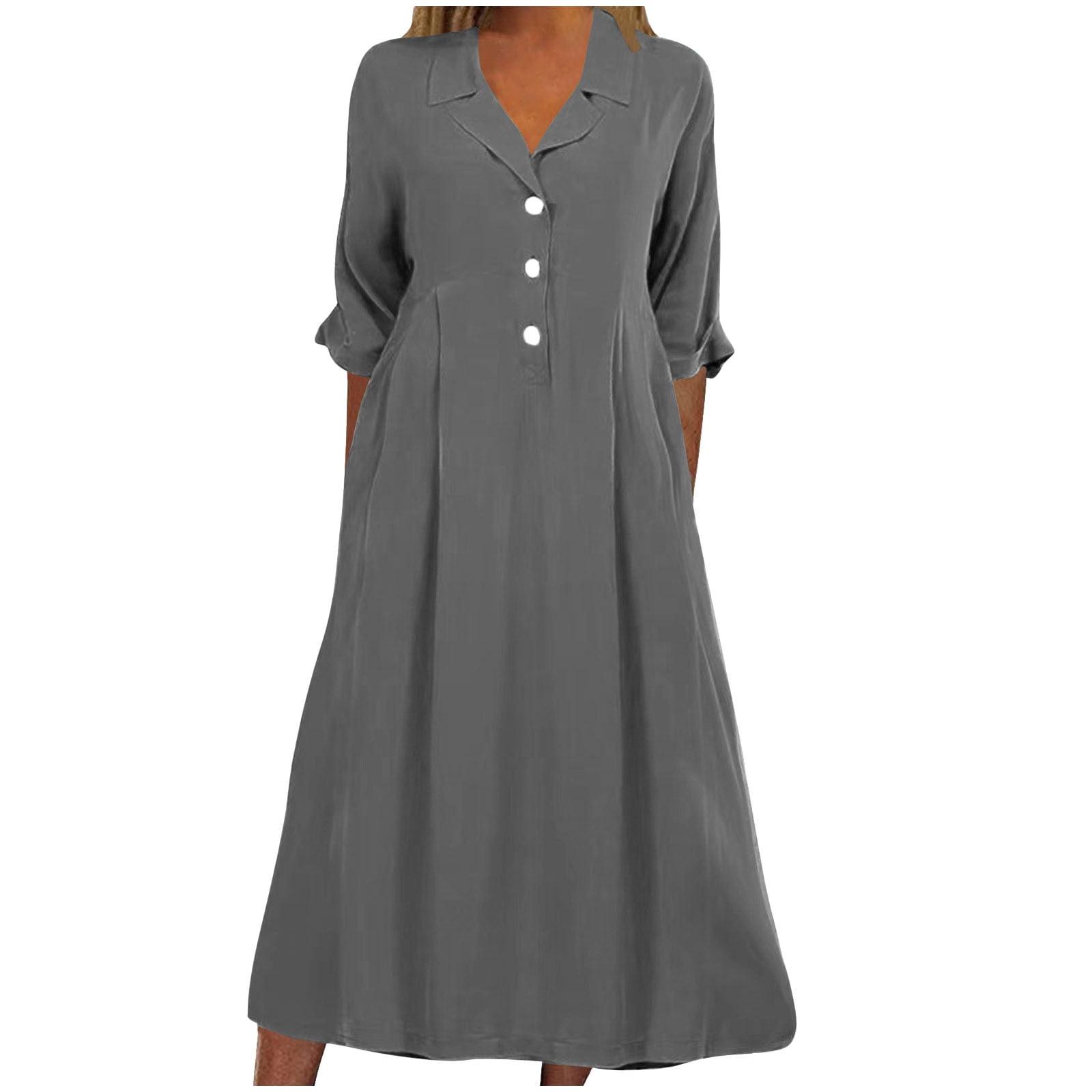 Click here for Pisexur Womens Fall Dresses 2024 Turndown Collar 1... prices