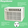 Keystone 25,000/24,700 BTU 230V Window/Wall Air Conditioner with 16,000 ...