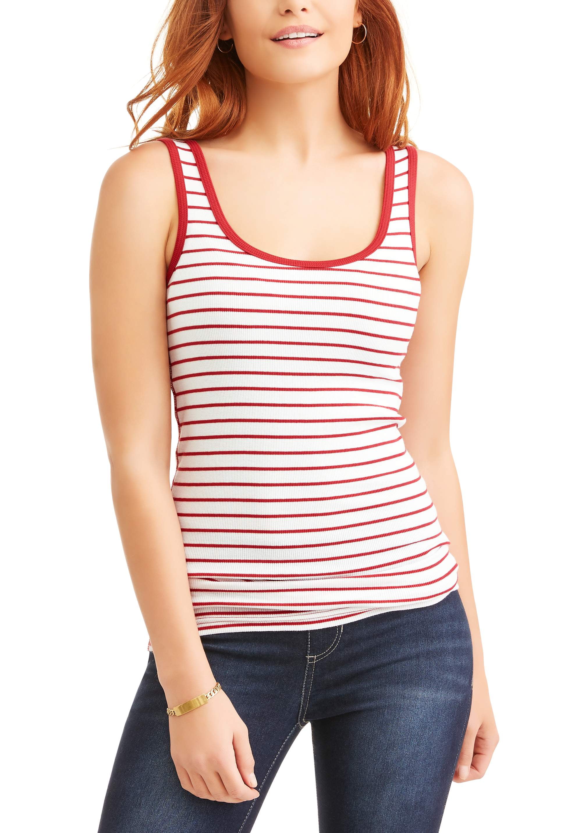 Time and Tru Women's Rib Tank - Walmart.com