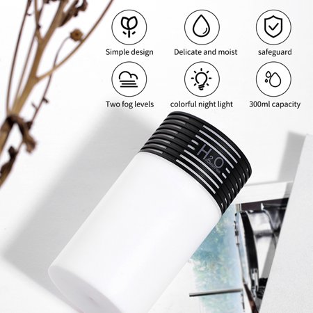 Mini USB Humidifier Portable Color Changing Small USB LED Humidifier ...