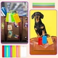 100 Pcs Plastic Luggage Tags Assorted Name Identification Labels ...