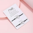 2Pcs/Set Matching Bracelets Heart for Infinity Charm Hand Rope for ...