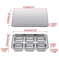 Stainless Steel Ice Cubes Trays, with Lid, Easy Release Metal Mold for ...