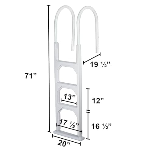 Aqua Select Aruba Aluminum In Pool Ladder for Swimming Pools - Walmart.com