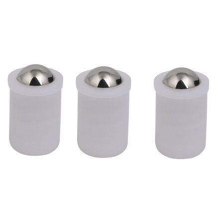 Unique Bargains 8mmx12mm Polyacetal Body SUS440C Push-Fit Spring Ball Plunger White 3pcs ...