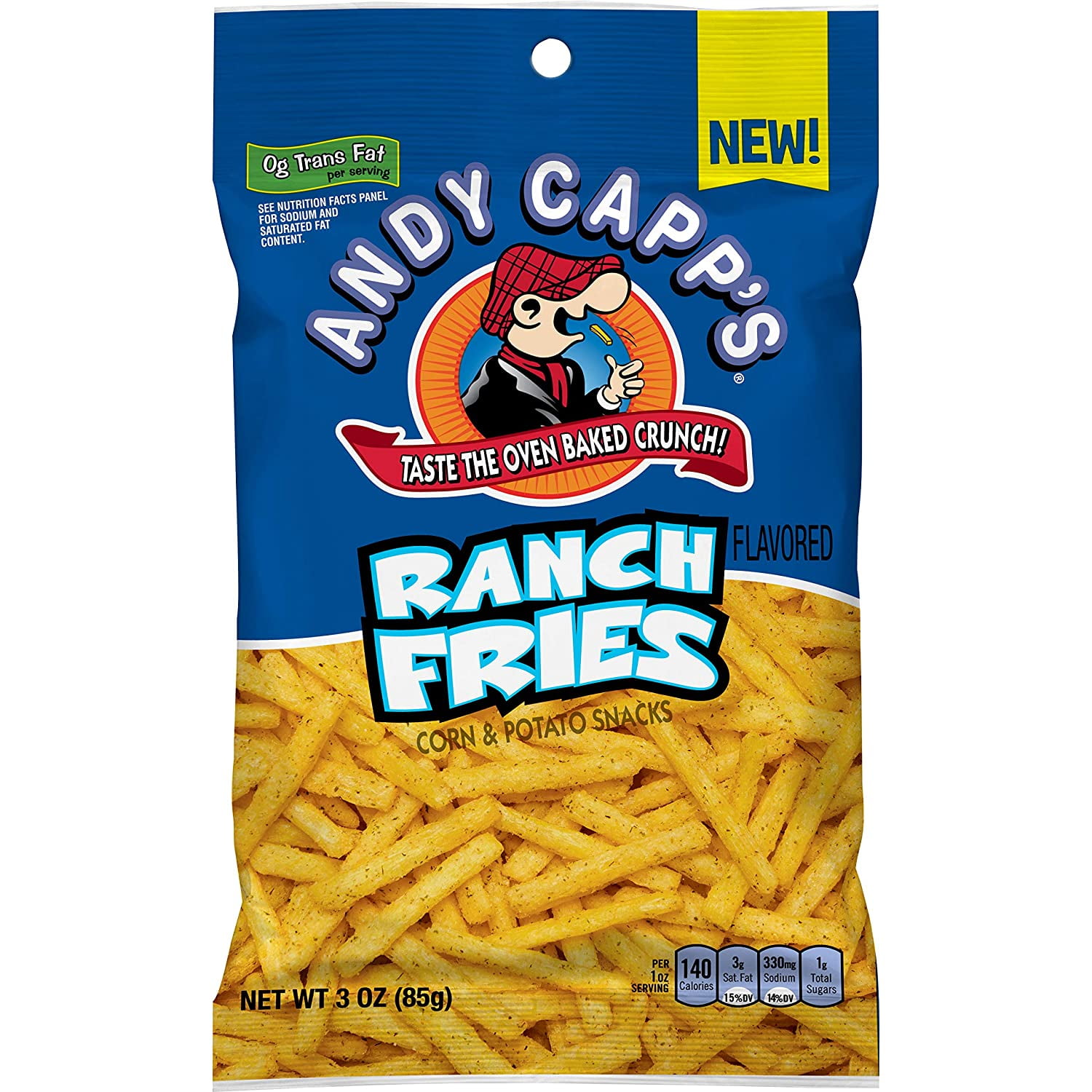 Andy Capps Ranch Fries Snacks 3 Oz Bag Pack Of 12