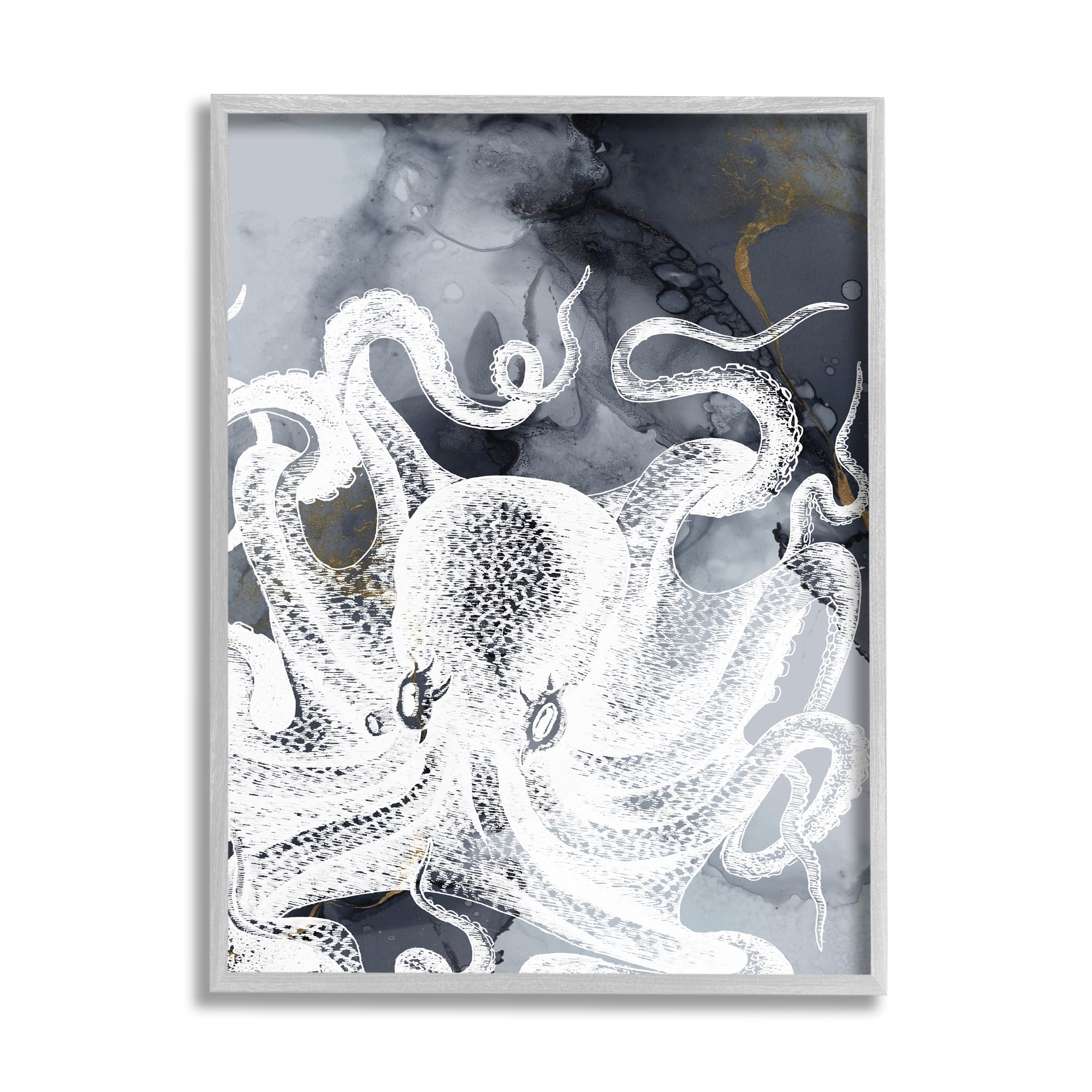 Abstract Octopus Drawing