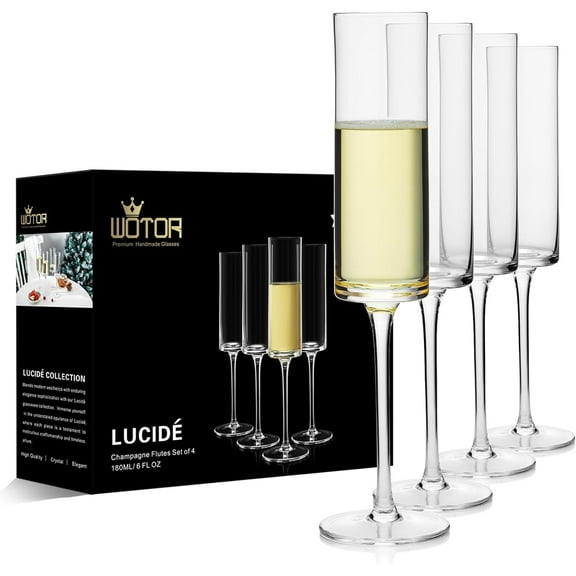 Madison Decor 18oz Black and Gold Wine Glass Goblets with Crystal ...