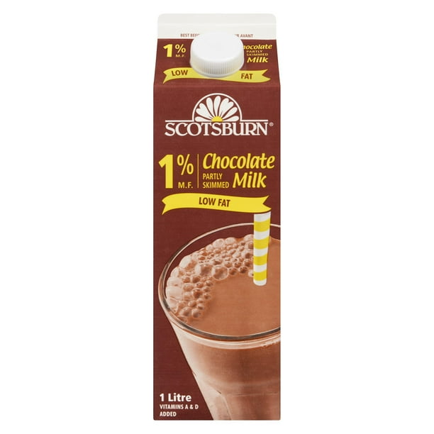 Scotsburn 1% Chocolate Partly Skimmed Milk, 1 L - Walmart.ca