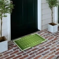 Football Doormat, Sports Field in Green Gridiron Yard Competitive Games ...