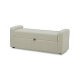 Better Homes & Gardens Springwood Storage Bench, Cream - Walmart.com