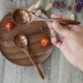 Wooden Spoons for Eating, 6 Pieces Natural Wood Eating Spoon, 7 Inch ...