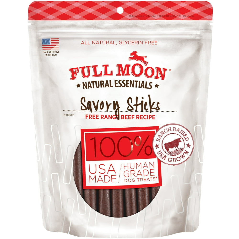 Full Moon Natural Essentials Beef Sticks Dog Treats, 22oz - Walmart.com ...