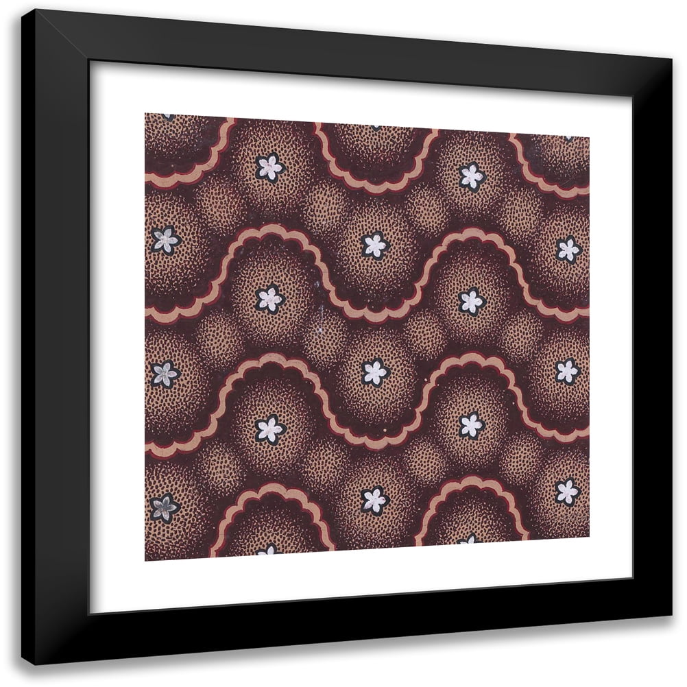 Anonymous 20x20 Black Modern Framed Museum Art Print Titled - Textile ...