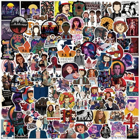 100 PCS Stranger Things Stickers Movie Season 4 Sticker Pack Halloween ...