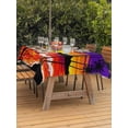 52x70 Inch Outdoor Tablecloth with Umbrella Hole Zipper Rectangle ...