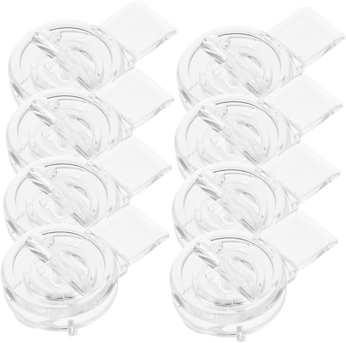 8pcs Transparent Hinge Buckle Jewlery Case para Cuartos Hasp ...