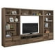 Lexicon Danio Modern Wood 2-Shelf Bridge in Rustic Natural - Walmart.com