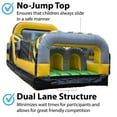 TentandTable 60' Commercial Inflatable Obstacle Course, Venom 2 Piece ...