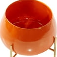 DecMode Modern Metal Dome Shape with X Base Stand Planter, Set of 2 8 ...