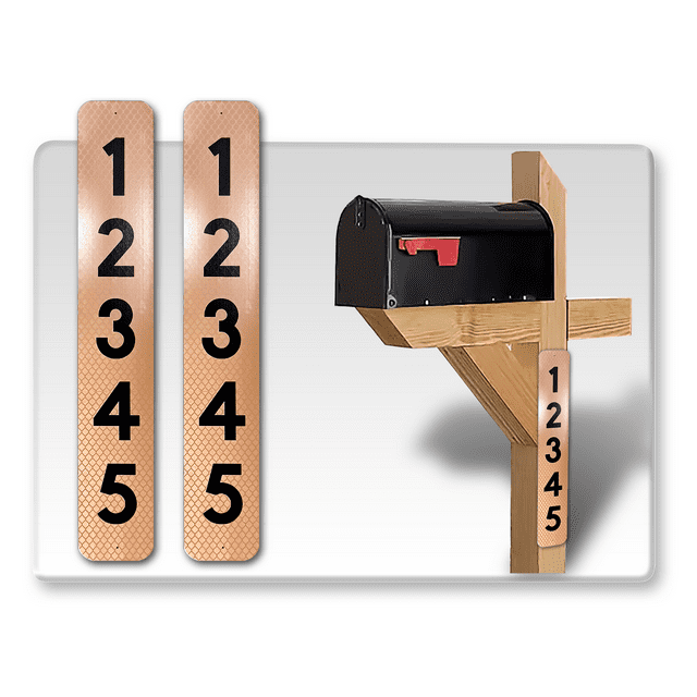 2 Pack Single Sided Address Numbers for House Signs, Customized ...