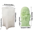 Buddhist Statue Silicone Molds Epoxy Resin Molds for Soap Candy Home ...