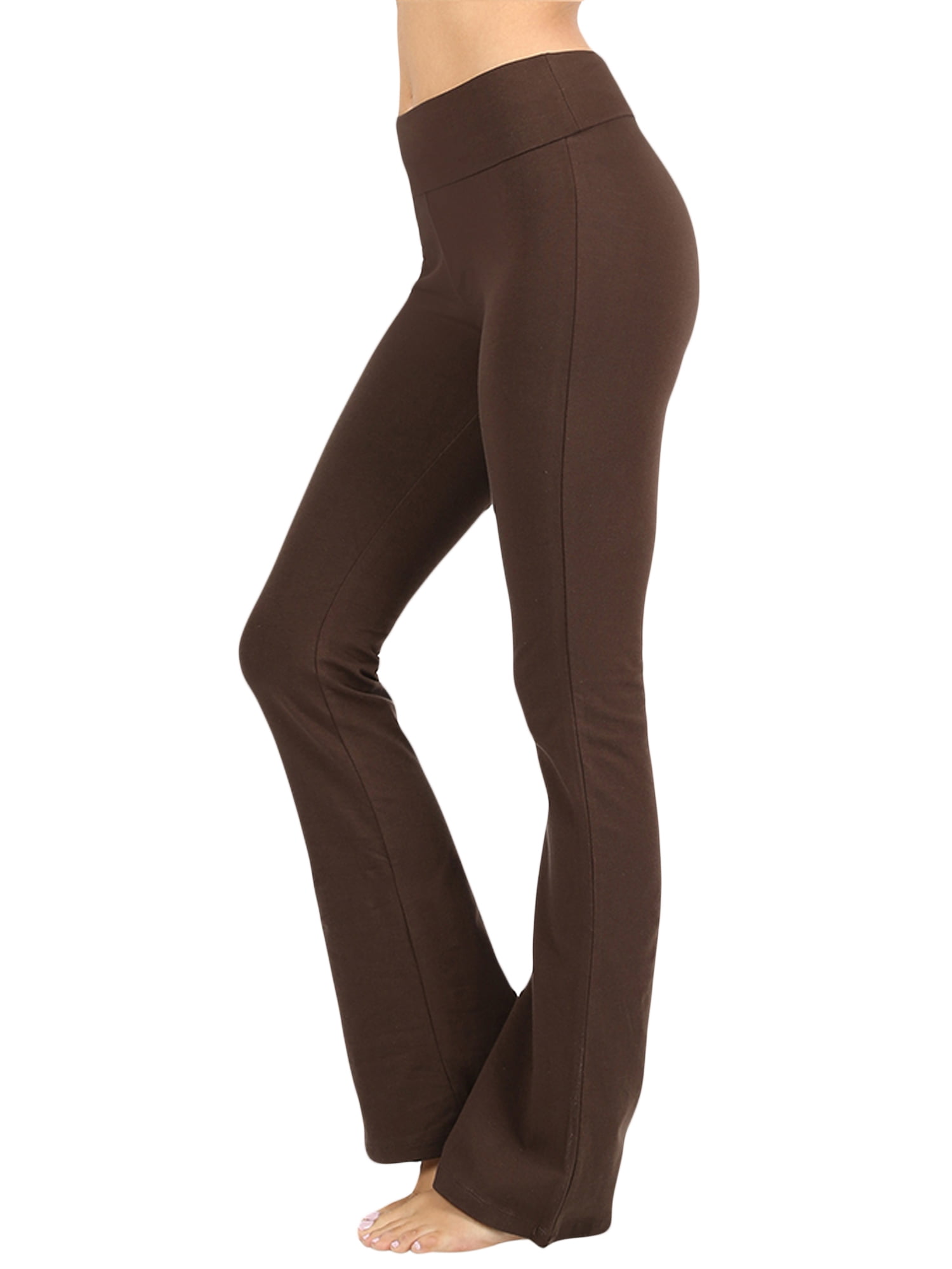 Brown Bootcut Yoga Pants