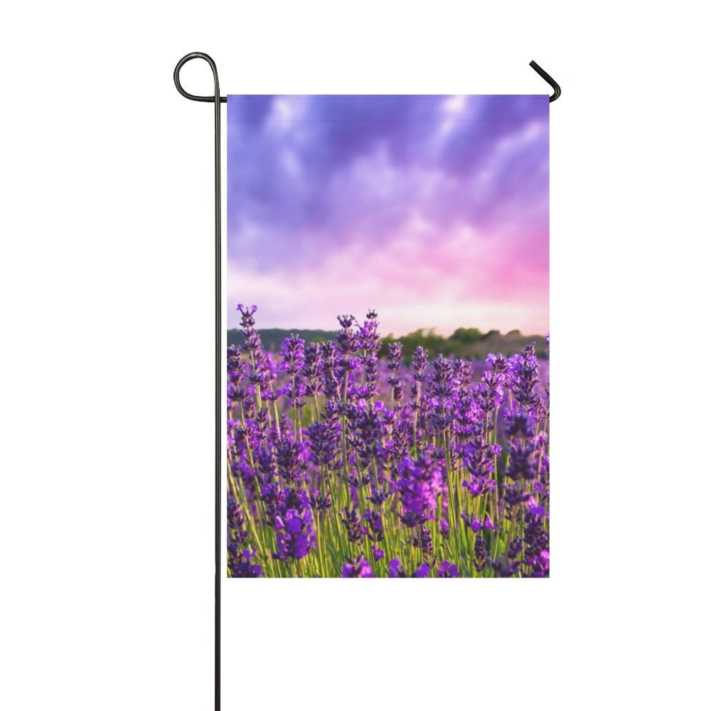 MKHERT Lavender Garden Flag Outdoor Flag 12x18 inch - Walmart.com ...