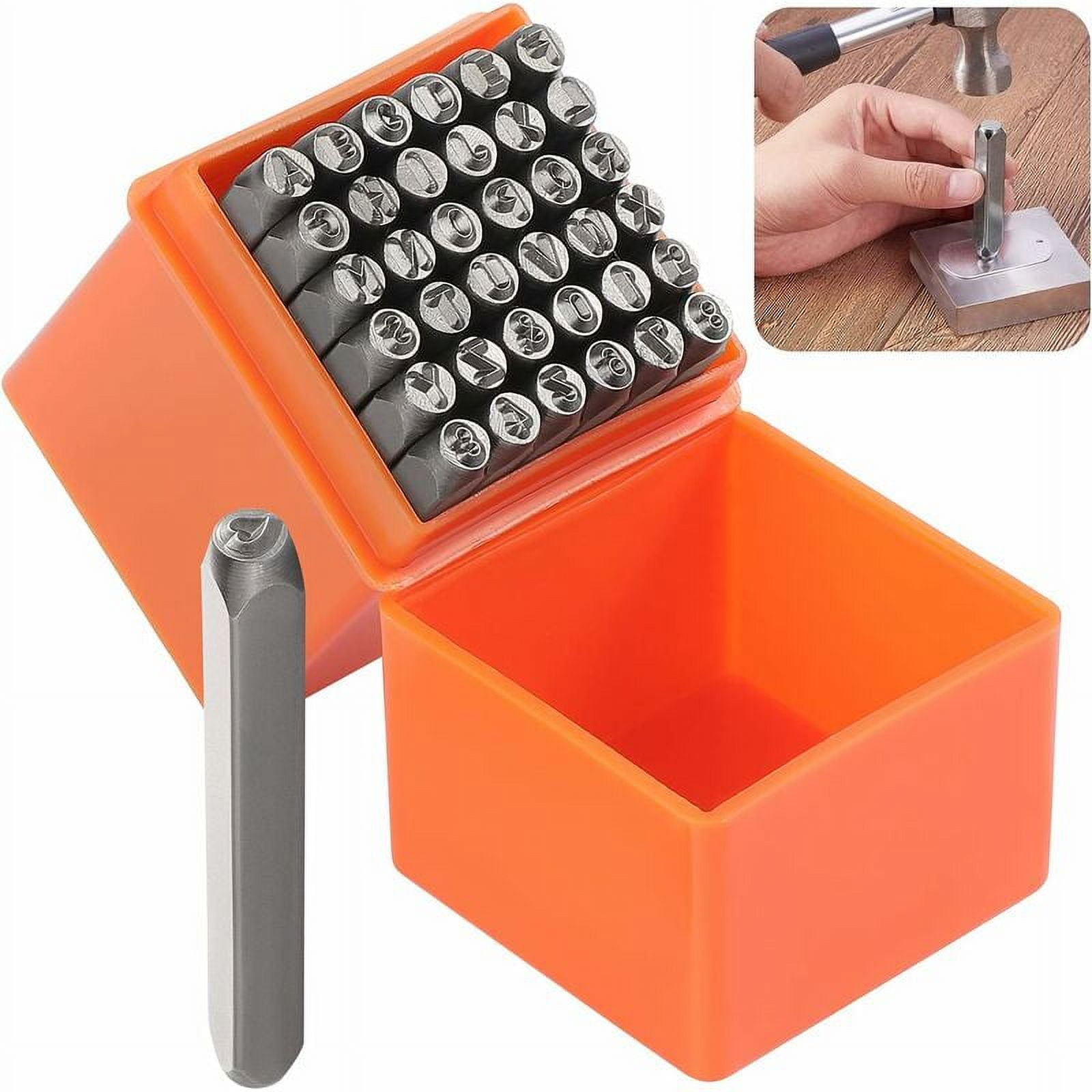 Juego de punzones de hierro de 36 piezas, alfabeto A-Z y números del 0 al 8, y sellos de amor ...