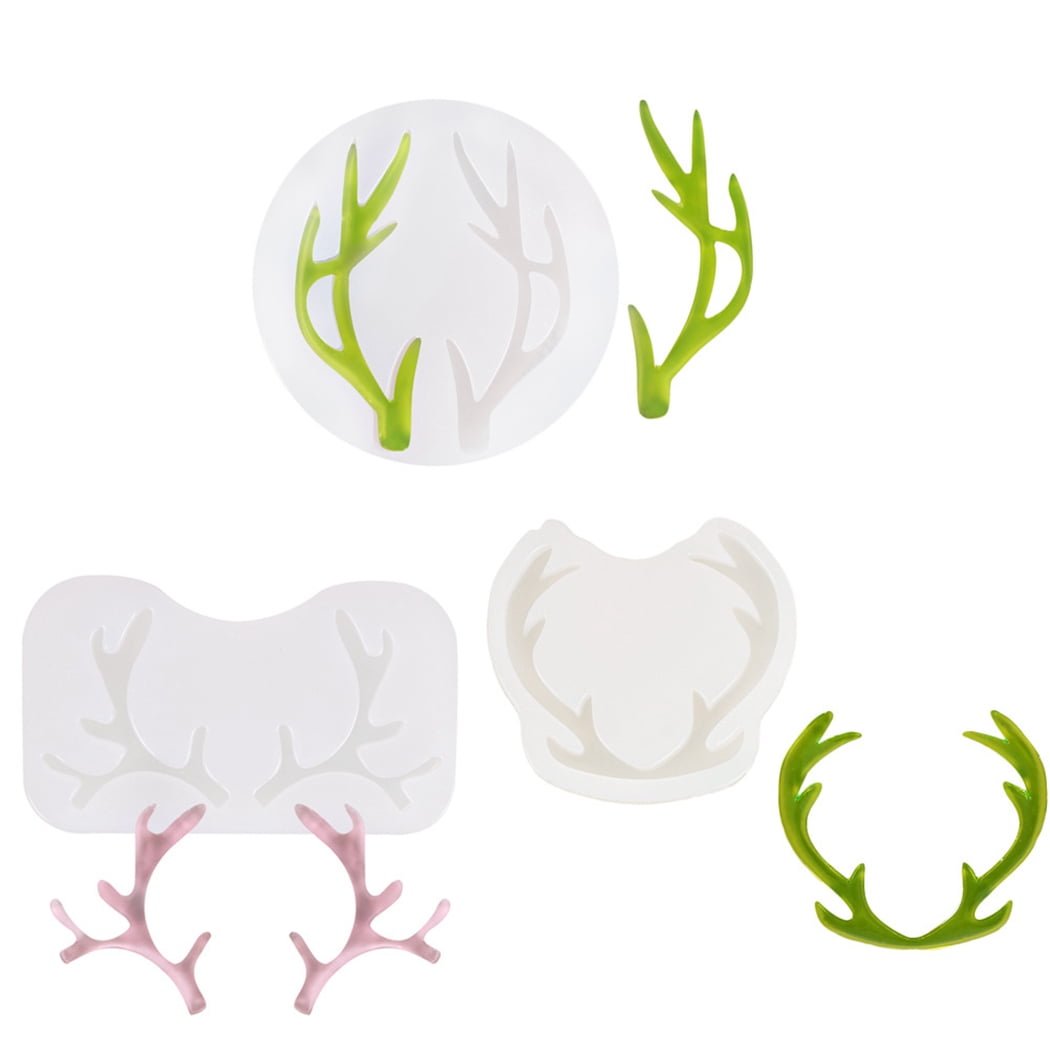 Click here for Nobrand 3pcs Antler Silicone Mold Diy Barrette Mol... prices