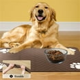 Diatomite Pet Feeding Mat, Splash Proof and Easy Clean Floor Protector ...