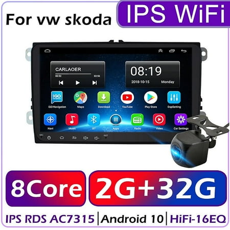 Car Android 10 2din Carplay Radio Gps Multimedia For Volkswagen Skoda ...