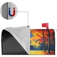 Fall Maple Trees Mailbox Covers, Autumn Forest Magnetic Post Box Cover ...