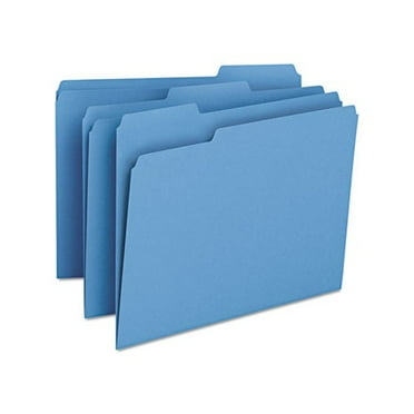 Pendaflex Two-Tone File Folder, Letter Size, 1/3 Cut Tabs, Blue, Pack ...