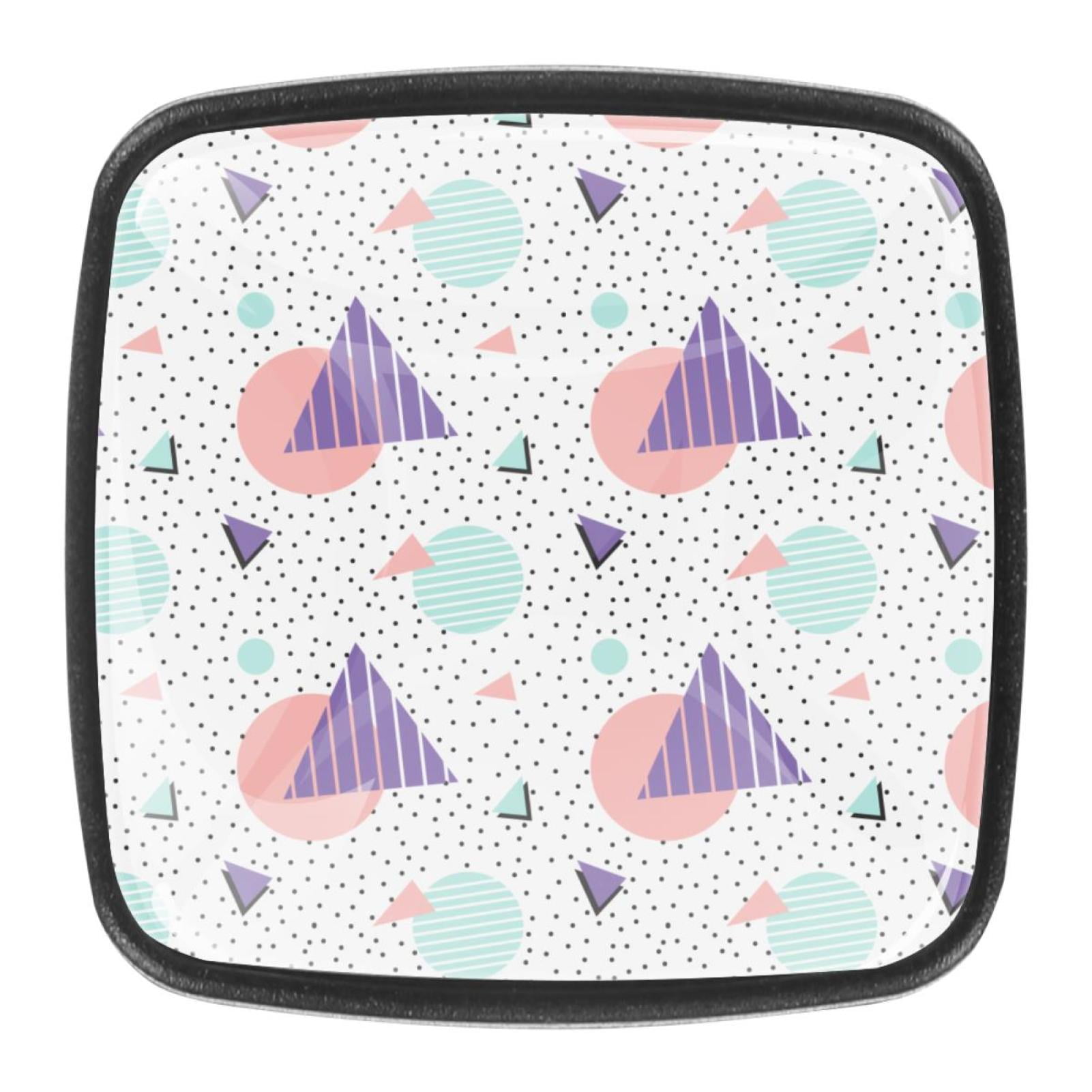 4 Pcs Square Cabinet Handle Cupboard Knob Drawer Pulls Handle Memphis ...