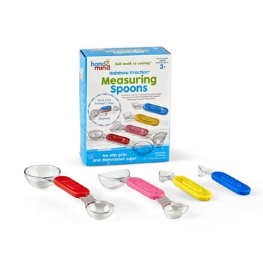 hand2mind Rainbow Fraction Liquid Measuring Cups, Fraction ...