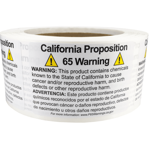 Proposition 65 Warning Label