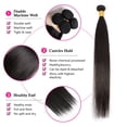 12-32 Inch Straight Human Hair Bundles with Frontal, Free Part 13x4 HD ...
