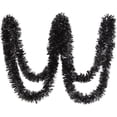 3PC 6.56 Ft Halloween Tinsel Garland Decorations Black Tinsel Garden ...