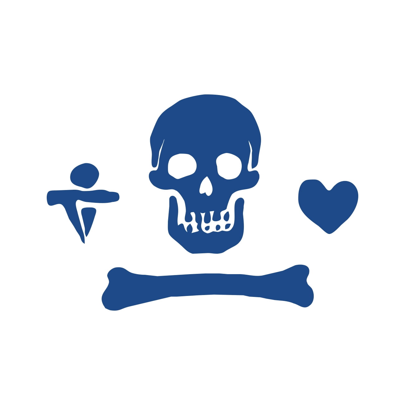 Jolly Roger Stede Bonnet Pirate Sticker Decal Die Cut - Self Adhesive ...