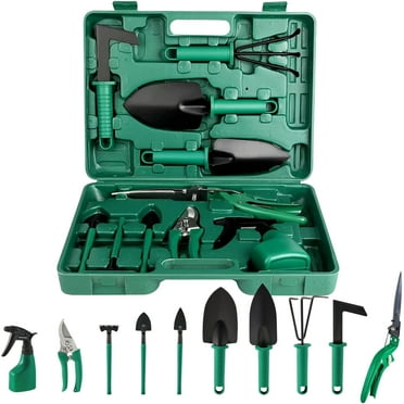Gardening Tools Set, 10 Pieces Garden Tools Kit, Green - Walmart.com