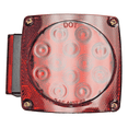 12V LED Trailer Tail Light Submersible Multi-function Reflectors DOT ...