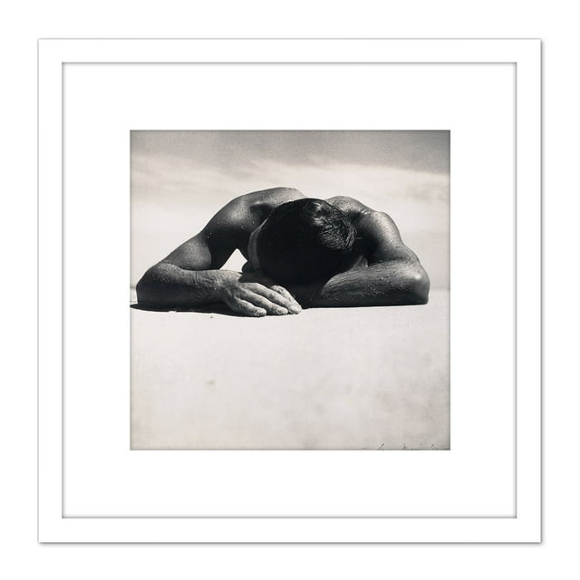 Max Dupain Sunbaker 8X8 Inch Square Wooden Framed Wall Art Print ...