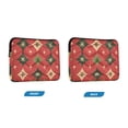 Abstract Christmas Patterns Classic Colors Quilted Laptop Protective ...
