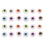 Sycnfun 24 Pcs Halloween Eyeballs Plastic Fake Realistic Eyeballs ...