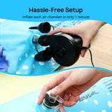 Sable BIG EXTRA LARGE Inflatable Pool, 95x75x40in Rectangular Pool for ...