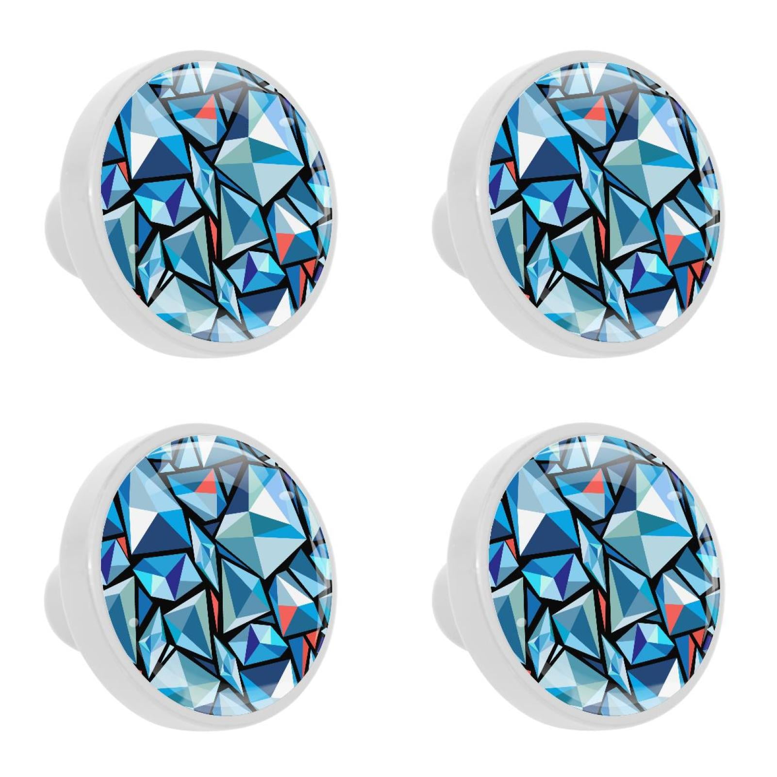 4 Pcs Geometry Knobs for Kitchen Cabinet Cupboard Dresser Bookcase ...