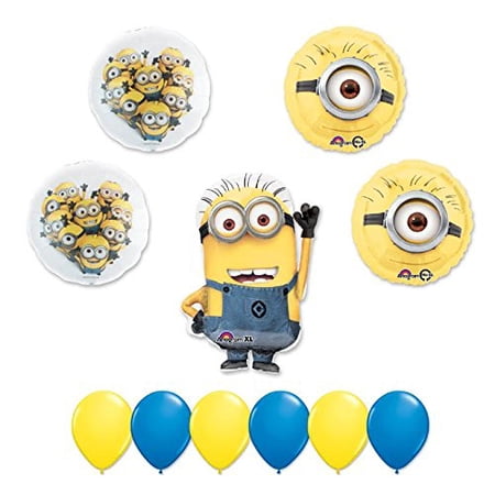 DESPICABLE ME 2 MINIONS 11 pc PARTY Extension Balloon Kit - Walmart.com
